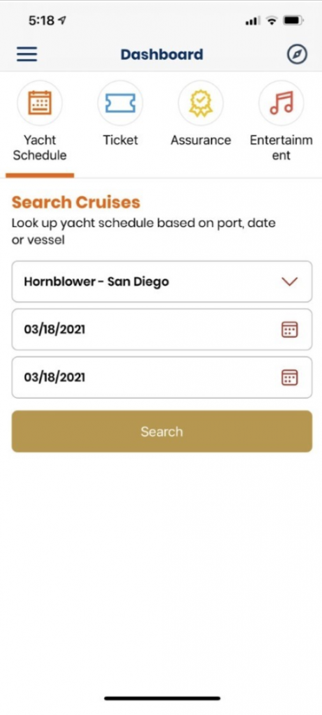 Event Schedule in Dock Access – Anchor